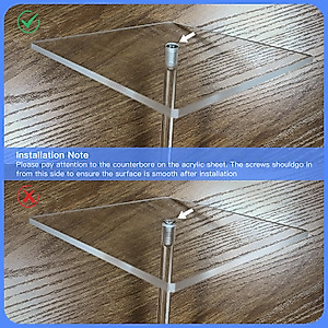 TEKXYZ 15.75 Inch Height Clear Acrylic Balloon Stand for Table Centerpiece Decoration, Set of 4