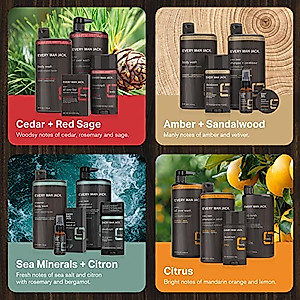 Every Man Jack Men’s All Over Bar Set for Body and Hair - Bar Soap Set for Men with Shea Butter and Aloe Vera to Deep Clean, Hydrate, and Soothe Skin - Naturally Derived, Zero Harsh Chemicals - 4 Pack