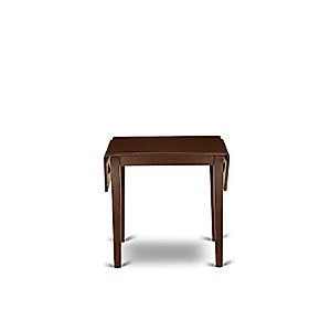 East West Furniture Dining Room NDT-MAH-T Mid Century Table Rectangular Tabletop and 48 x 30 x 30-Mahogany Finish
