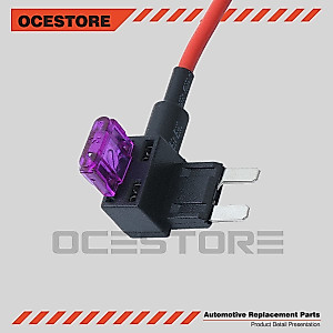 OCESTORE Add A Subwoofer Amplifier Wire Harness Comes with an Inline Converter for F150 F250 F350 F450 F550 Edge Escape