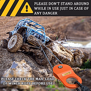 TICONN 10 Ton Winch Snatch Block Towing Pulley Blocks 22,000 LBS Capacity, Heavy Duty Offroad Recovery Accessory for Truck, Tractor, ATV & UTV