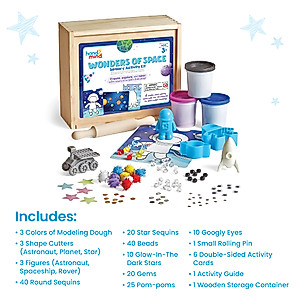 hand2mind Wonders of Space Sensory Activity Kit, Loose Parts Play Materials for Kids, Sensory Box, Montessori Sensory Bin with Lid, Space Toys, Fine Motor Toys, Play Therapy Toys, Arts and Crafts Kits