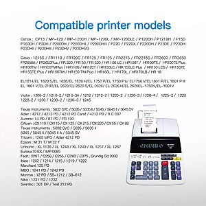 LxTek Replacement for IR40T IR-40T CP13 MP-12D Calculator Ink Roller Printer Ribbons use with Canon, Sharp EL-1750V, EL-1801V (Black/red, 10-Pack, Individually Sealed)