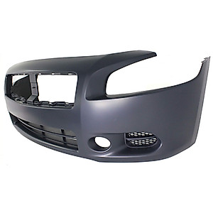 Evan Fischer Front Bumper Cover Compatible with 2009-2014 Nissan Maxima Primed CAPA Certified - NI1000258C