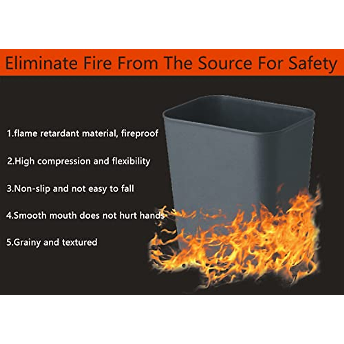 HOLTPHILI Small Trash Can 2.5 Gallon Waste Basket Garbage Can for Bathroom Hotels Inns Office Bedroom (Black, 2 Pack)