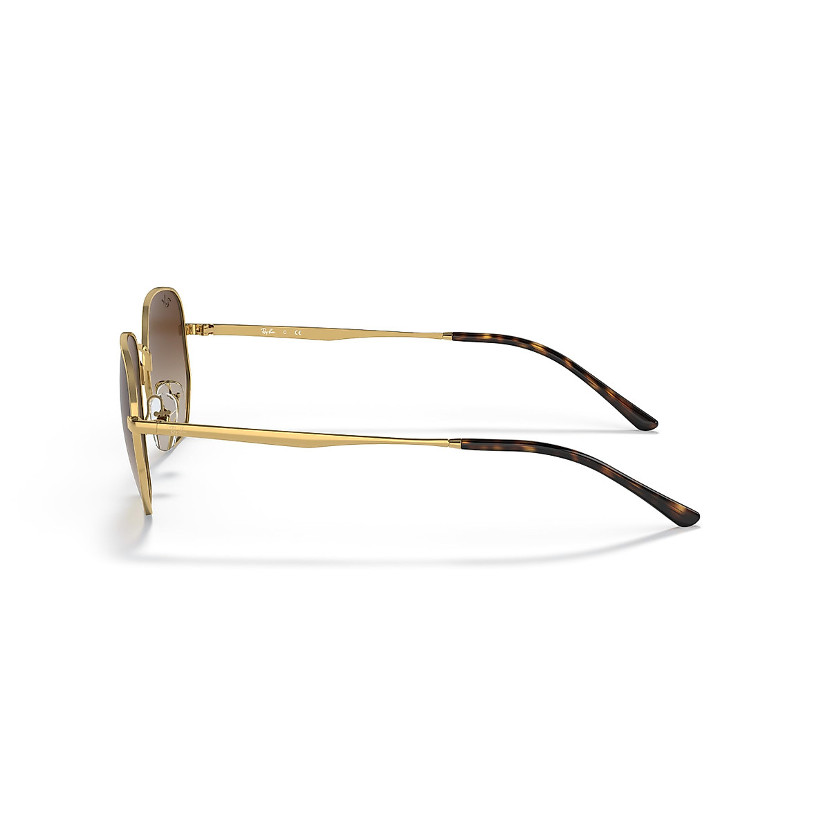 Ray-Ban RB3682 Square Sunglasses, Gold/Gradient Brown, 51 mm