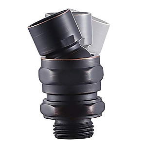 WINWISH Miyili Shower Connector Swivel Ball Adapter, Brass Ball Joint Showerhead Shower Arm Extension Oil Rubbed Bronze, Z200R
