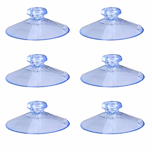 Double Sided Suction Cups:OUNONA 50 Pieces Clear Suction Cups PVC Plastic Suction Cup Without Hooks (45mm)