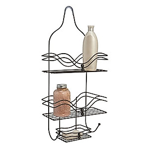 Simplify Bath Bliss Ocean Design Shower Caddy in Black Onyx
