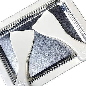 Bothyi DIY Ice Cream Maker Roller Pan with 2 Scrapers Versatile Aluminum Alloy 22.5x17.5cm Summer Yogurts Machine for Making Soft Serve Ice Cream, White