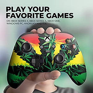 DreamController Original X-box Wireless Controller Special Edition Customized Compatible with X-box One S/X-box Series X/S & Windows 10 Made with Advanced HydroDip Print Technology(Not Just a Skin)