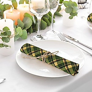 Whaline 45Pcs Cotton Autumn Fat Quarters Fabric 15 Design Fall Spice Plaids Fabric Squares Quilting Fabric Patchwork Precut Quilt Charm Squares for Harvest Thanksgiving DIY Crafts Sewing, 6 x 6 Inch