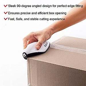 Catnail Safety Box Cutter - Specialized in opening a LOT of boxes | Finger Friendly Safe Package and Box Opener Utility Knife | Both Handed Cutter