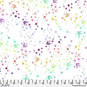 Neon True Colors Fat Quarter Bundle (24 Pieces) by Tula Pink for Free Spirit 18 x 21 inches (45.72 cm x 53.34 cm) Fabric cuts DIY Quilt Fabric