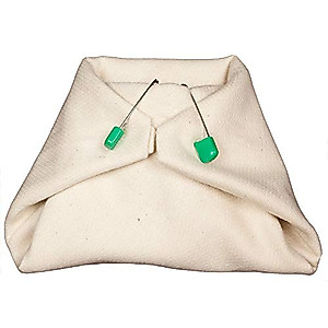 OsoCozy Unbleached Birdseye Flat Cloth Diapers (6 Pack) - 27 x 27 Inches, One-Layer Flat Cloth Baby Nappies Made of Soft, Durable 100% Birdseye Weave Cotton