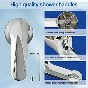 Single Metal Lever Handle Replacement for Delta H79 Faucet Handle Compatible with Delta Tub & Shower Handle for Delta 1300/1400 Series Tub Faucet, Shower with Screw & Wrench