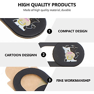 Computer Camera 6Pcs Webcam Cover Slide Cow Ox Pattern Camera Slide Blocker Plastic Laptop Camera Privacy Cover Sticker for Smartphones Computer Tablet Camera Zodiac Computadoras Laptop