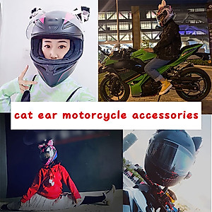 Sequins Bear Ears Bicycle Helmet Accessory Furry Round Ears Skiing Helmet Decoration Cute Bows Helmet Ear for Women Kids Pink