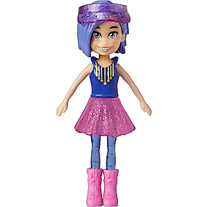 Polly Pocket Travel Toy with 3-inch Doll and 18 Accessories, Puppy and Star-Themed Fashion Pack Playset