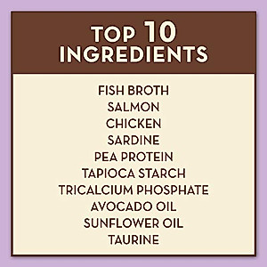 AvoDerm Natural Grain Free Salmon & Chicken Entrée in Gravy Wet Cat Food 3 oz (Pack of 24)