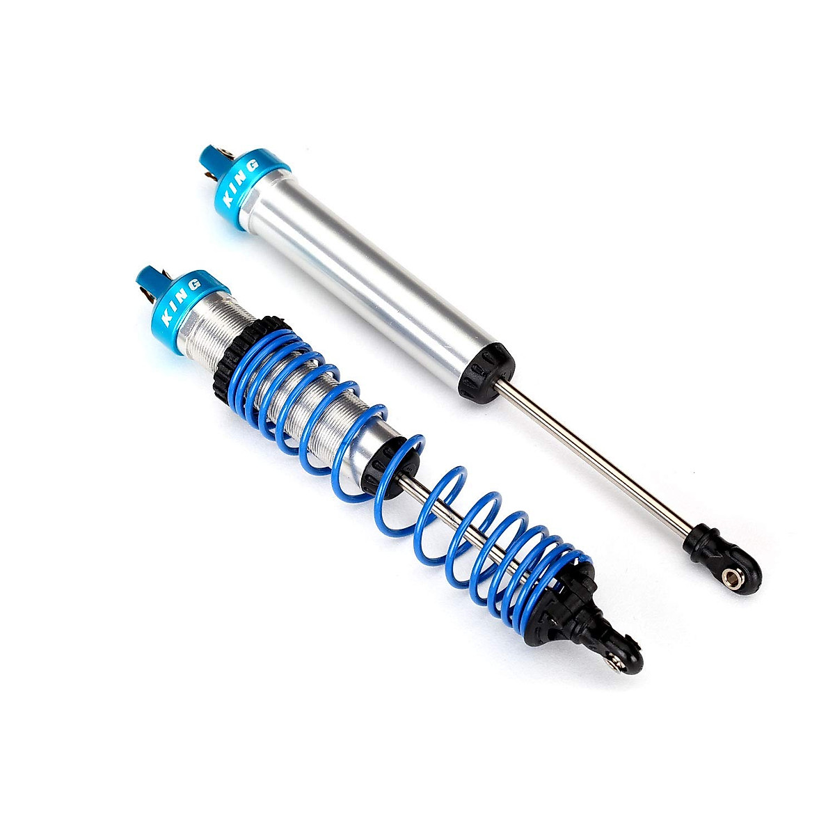 Traxxas TRA8457 - Shock caps, Aluminum (Blue-Anodized), King Shocks (4)