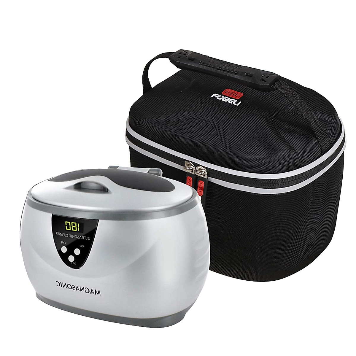 FBLFOBELI Hard EVA Travel Carrying Case Compatible with Magnasonic Professional Ultrasonic Jewelry Cleaner (Case Only)