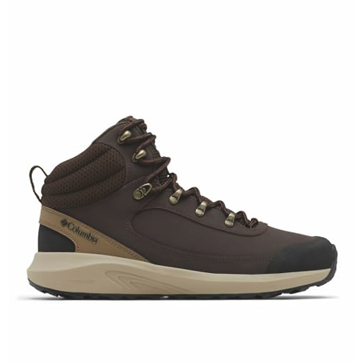 Columbia Men's Trailstorm Peak Mid Hiking Shoe, Cordovan/Black, 10