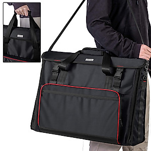 CURMIO Travel Bag Compatible for Apple iMac 27'' Desktop Computer, Portable Carrying Case Compatible with iMac 27-inch Monitor and Accessories, Black (Patent Pending)