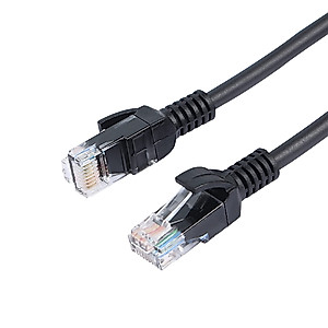 RIIEYOCA Cat5e Ethernet Coiled Cable Retractable Cable RJ45 Network LAN Coiled Spiral Cable for Laptops, Desktop, Routers, Set-top Boxes -Stretchable to 1.5M