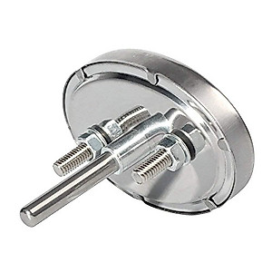 GasSaf Lid Thermometer Temperature Gauge Replacement for Nexgrill, Grill master 720-0697, Charmglow 720-0234, Aussie, Brinkman, Members Mark and Other Gas Grill, Oval Stainless Steel Heat Indicator