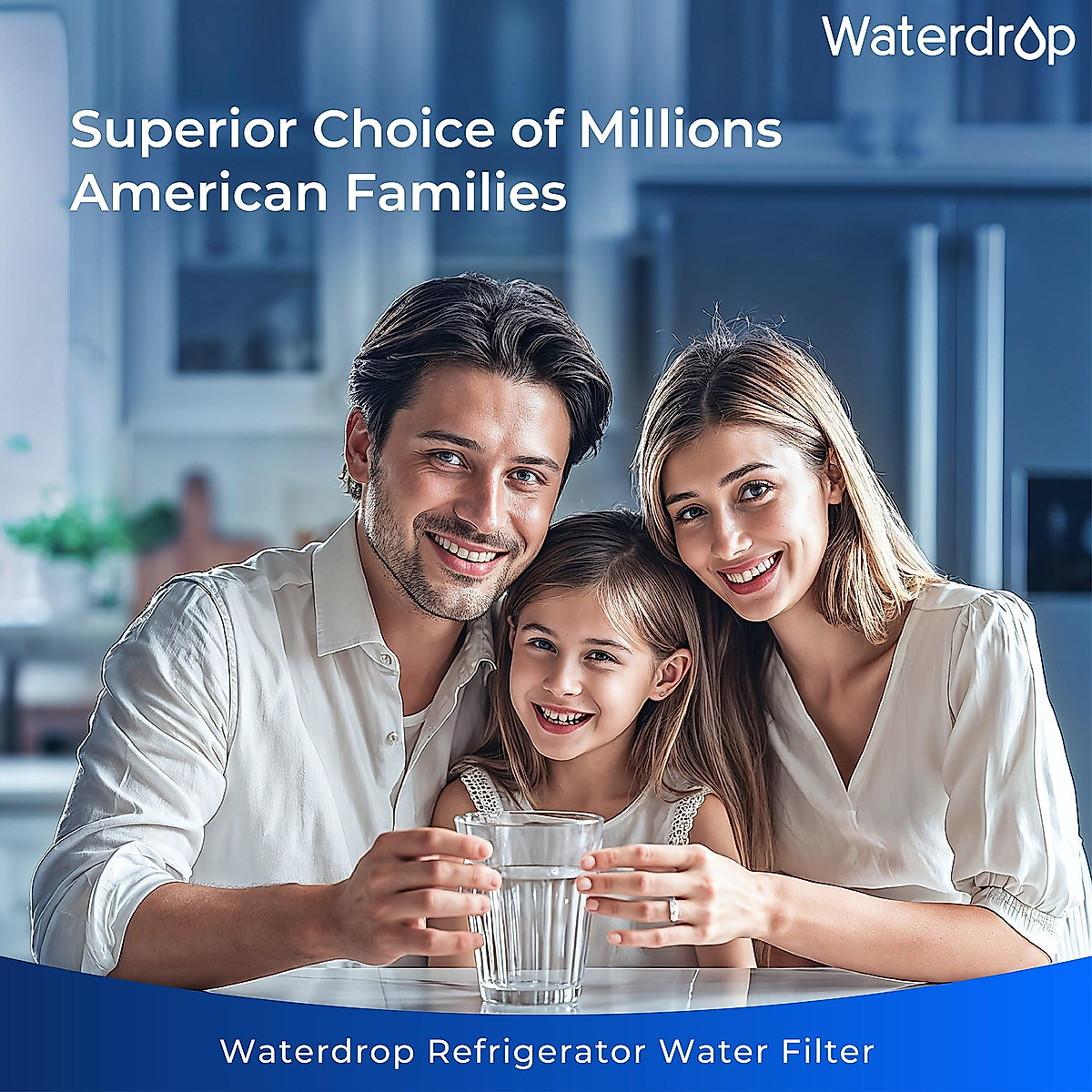Waterdrop Plus 8171413 Refrigerator Water Filter, Replacement for Whirlpool® 8171413, EDR8D1, Kenmore® 46-9002, NLCS200, NSF 401&53 Certified, 𝐑𝐞𝐝𝐮𝐜𝐞 𝐏𝐅𝐀𝐒, Pack of 3 (Package may vary)