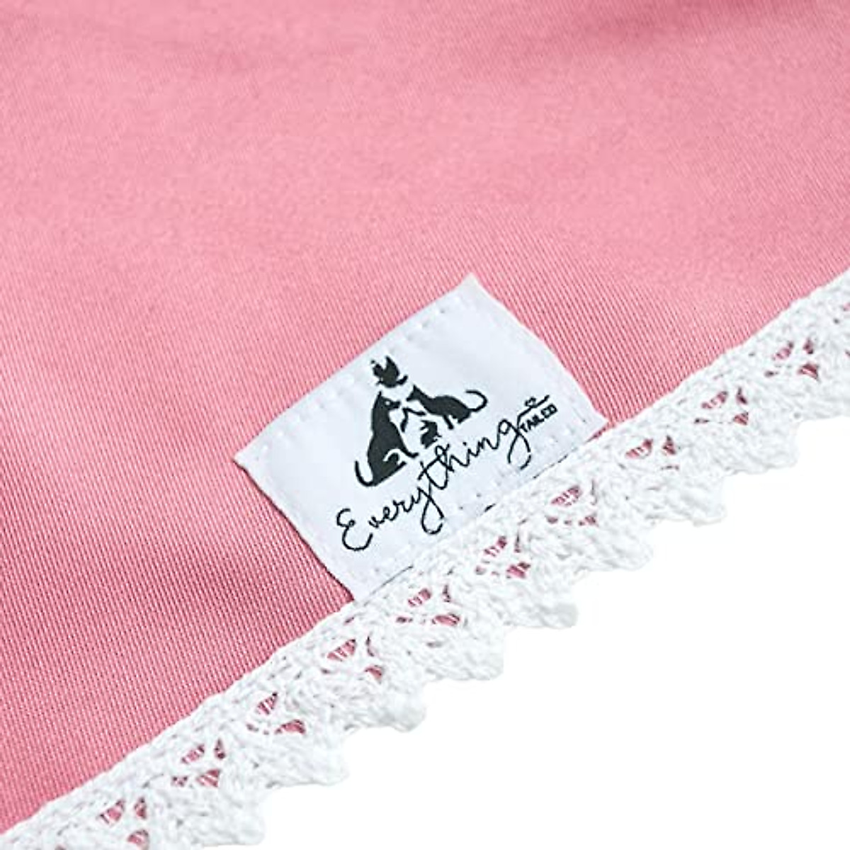 Everything Tailed Big Sister Dog Bandana for Pregnancy Announcement, Handkerchief and/or Scarf Accessory for Dog, Warm Pink Color, Fits Medium to Large Dogs, Gender Reveal Prop for Expecting Mothers