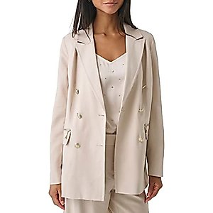 Karl Lagerfeld Paris Women's Long Sleeve Everyday Fashion Sport Jacket, Bone, Small