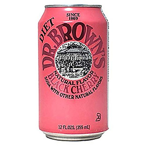 DR. BROWNS Diet Black Cherry Soda - 12 oz (24 Cans)