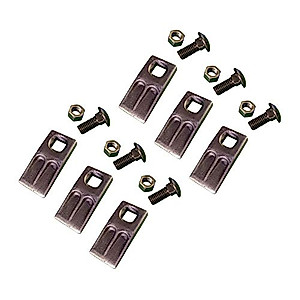 6 - Square Hole Replacement Auger Teeth w/Hardware - SQ58-58PB, AT-5