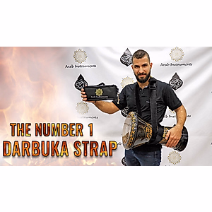Doumbek/Darbuka Black Premium Strap + Key chain