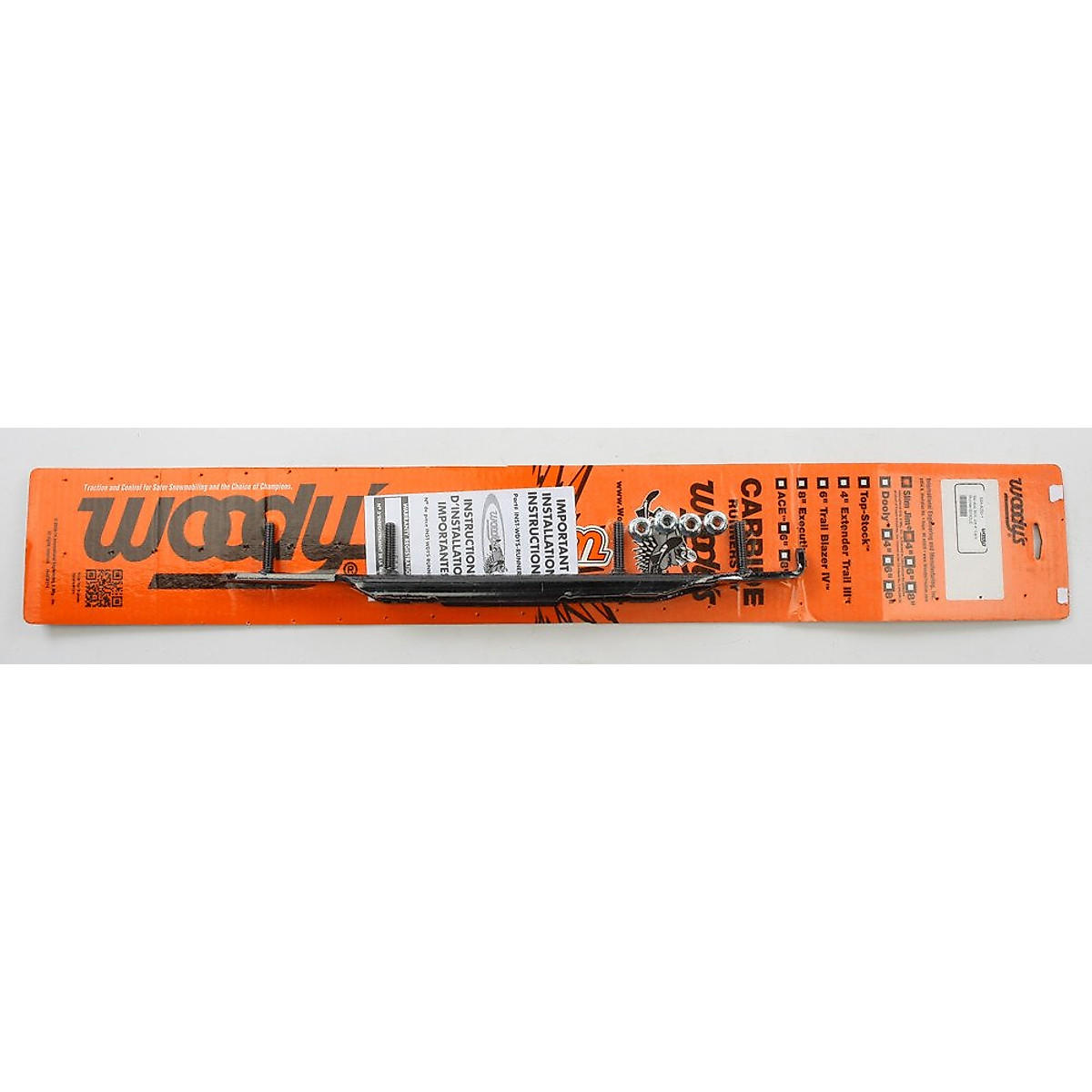 Woody's 8250 Series 4" Slim Jim Snowmobile Ski Carbide Runner