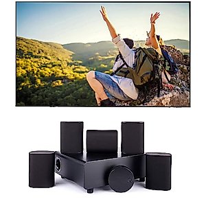 SAMSUNG QN75QN85CAFXZA 75 Inch 4K Neo QLED Smart TV with Dolby Atmos with a MILAN-5-1-SOUNDSEND 5.1 Immersive Cinema-Style Sound System (2023)