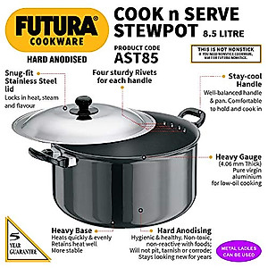 Hawkins/Futura Stewpot, 8.5 LITER, Gray