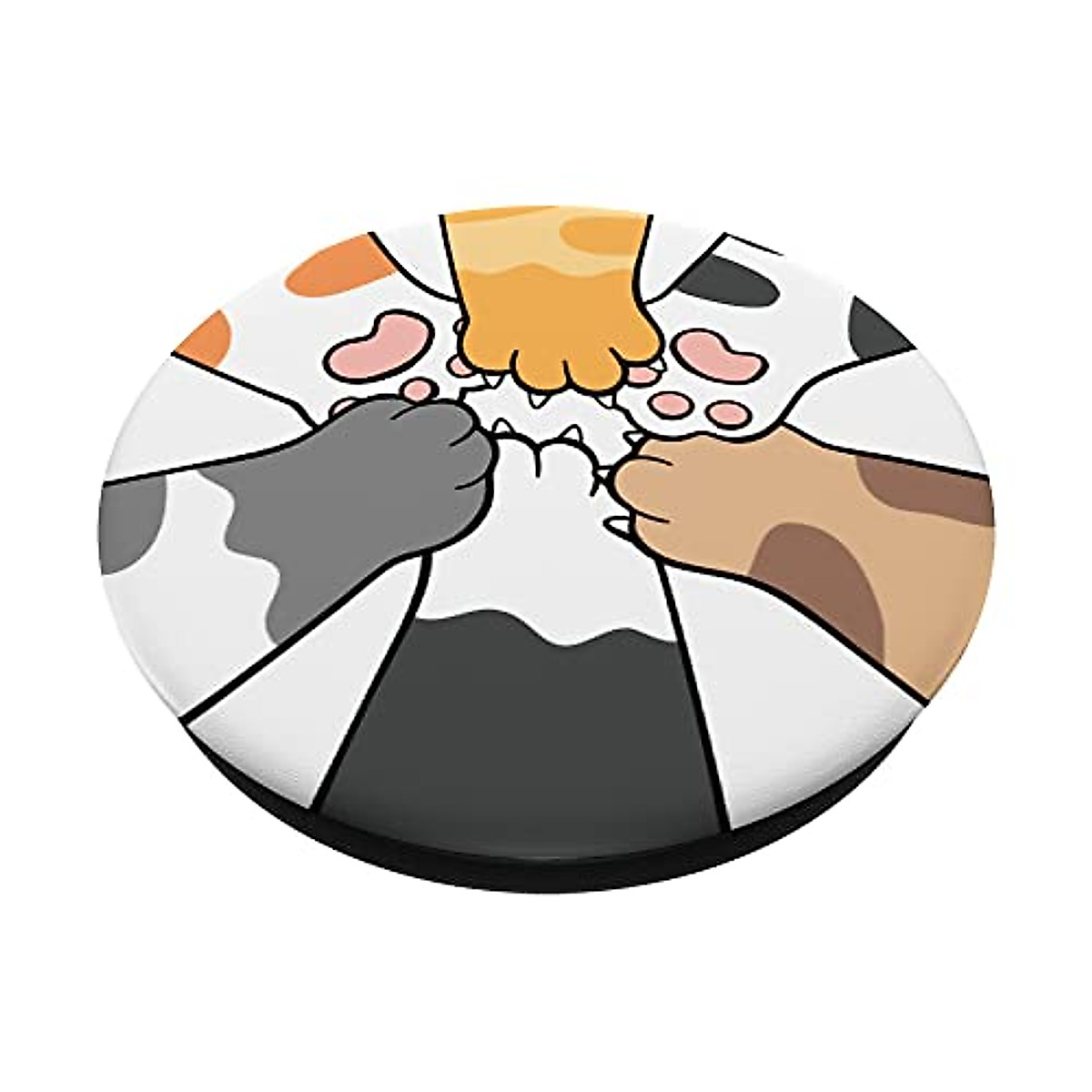 Cute Cat Paw Print Funny Cat Lover Kitty PopSockets Swappable PopGrip