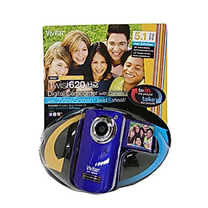 Vivitar DVR620-GRP Ultimate Selfie Digital Camera 5.1 MP with 1.8-Inch TFT LCD, Colors May Vary