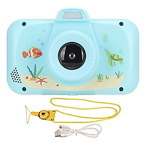 Kids Digital Camera, Mini Camera with 3.5 Inch 1080P Dual Lens, 20MP HD Small Kids Selfie Camera, for Girls and Boys 3 to 10 (Blue)