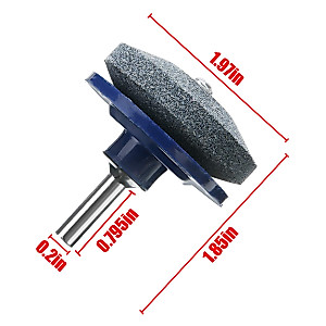 4 PCS Lawn Mower Blade Sharpener Universal Multi-Sharp Rotary Lawnmower Sharpen for Power Drill Hand Drill and Lawn Mower Blade Balancer