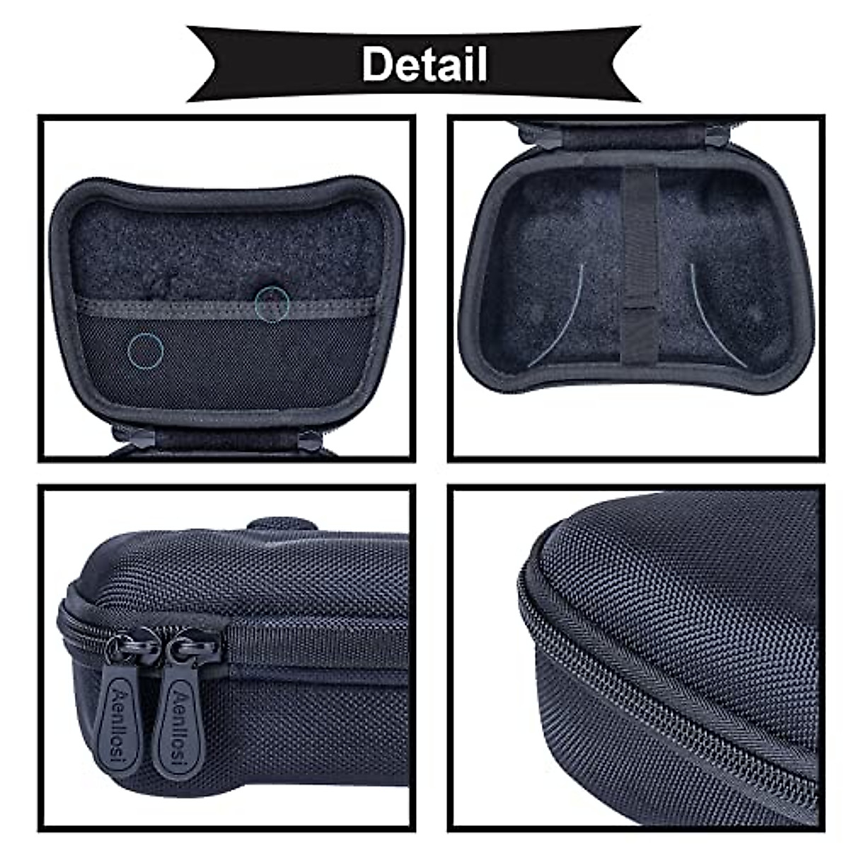 Aenllosi Hard Carrying Case Compatible with Razer Wolverine V2 Pro Wired Gaming Controller (Black)