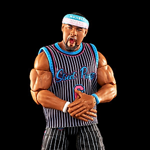 Mattel WWE Elite Collection Action Figure & Accessories, Series #103 Angelo Dawkins 6-inch Collectible with 25 Articulation Points & Swappable Hands