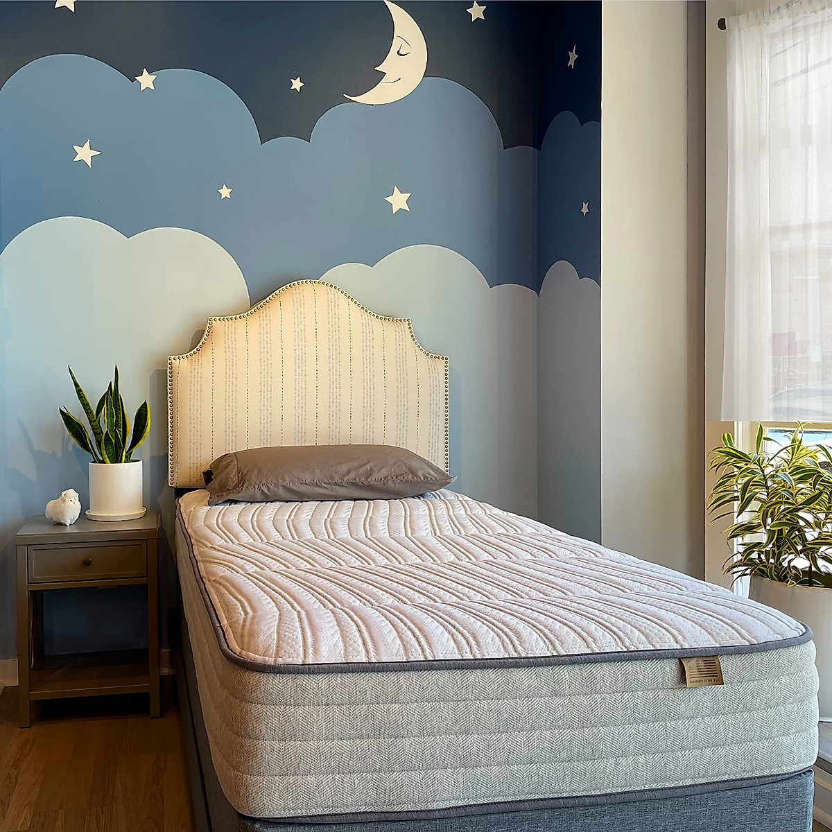 Ethical Mattress CO 10" Toxin-Free Hybrid Mattress, Made in USA with Organic Cotton, Wool, Latex & Pocketed Coils (Mattress-in-a-Box) Comfortable & Supportive for All Ages - Queen Size