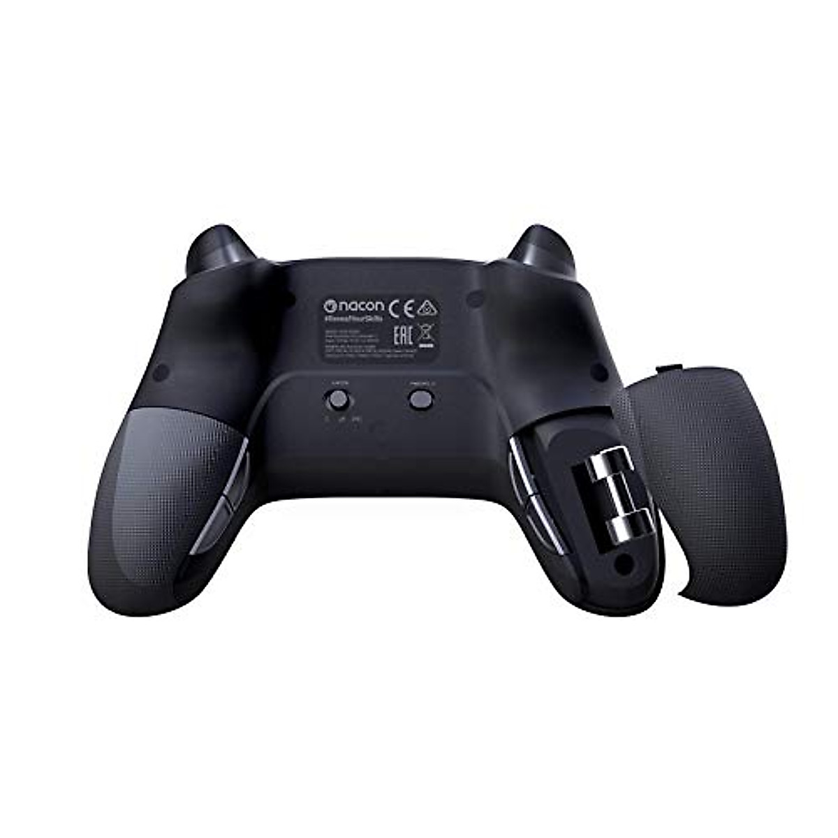 NACON PlayStation 4 Controller - Wired, USB-C, 4 Configurable Shortcut Buttons, Dual Concave Customizable Sticks, LED Player Status Indicator