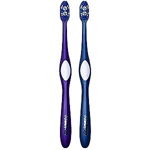 Colgate 360 Whole Mouth Clean Toothbrush, Ultra Compact Head, Soft (Colors Vary) - Pack of 2