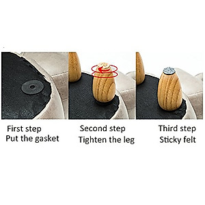 OLizee Decorative Buffalo Ottoman Footstool Cute Animal Upholstered Stool for Kids Wooden Footrest Accent Furniture, Brown