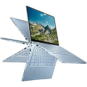 ASUS 2022 Chromebook Flip 14'' FHD 2-in-1 Touchscreen Convertible Laptop Computer for Home and Student, Intel Core M3-8100Y, 8GB RAM 64GB eMMC + 32GB SD Card, HD Graphic, Webcam, Chrome OS